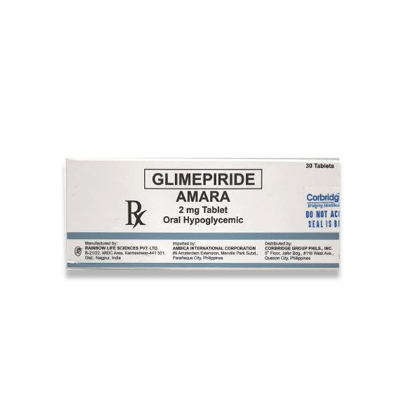 AMARA Glimepiride 2mg Film-Coated Tablet 30's price in the Philippines ...